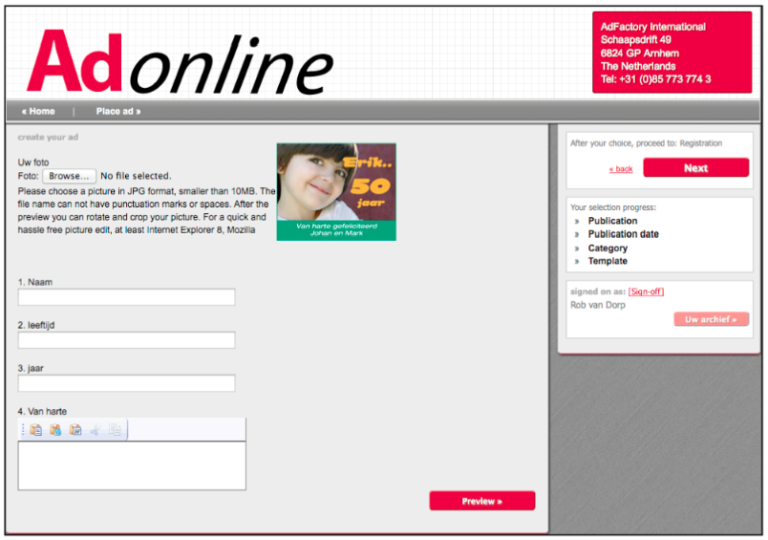 AdOnline - AdFactory